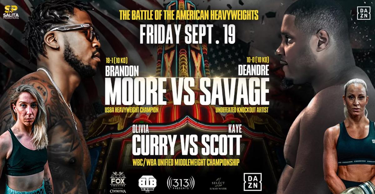 Brandon Moore vs DeAndre Savage Undercard - Full Fight Card List ...